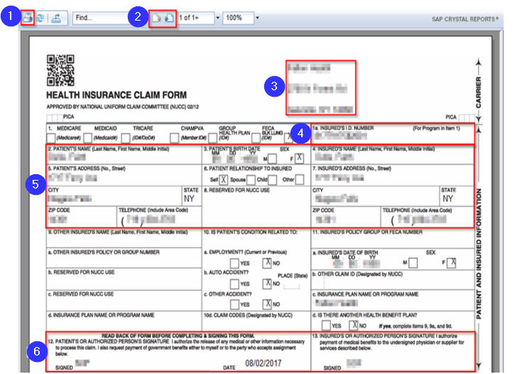 Generating CMS 1500 Forms